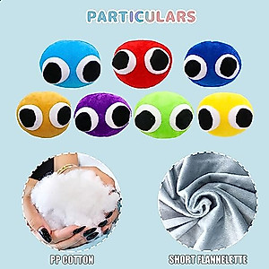 GETIEN Rainbow Friends Plush Toys,Cyan Plush, Lookies Plush, Yellow Rainbow Friends Chapter 2 Plushies Toys for Fans Kids Birthday Thanksgiving Halloween Christmas