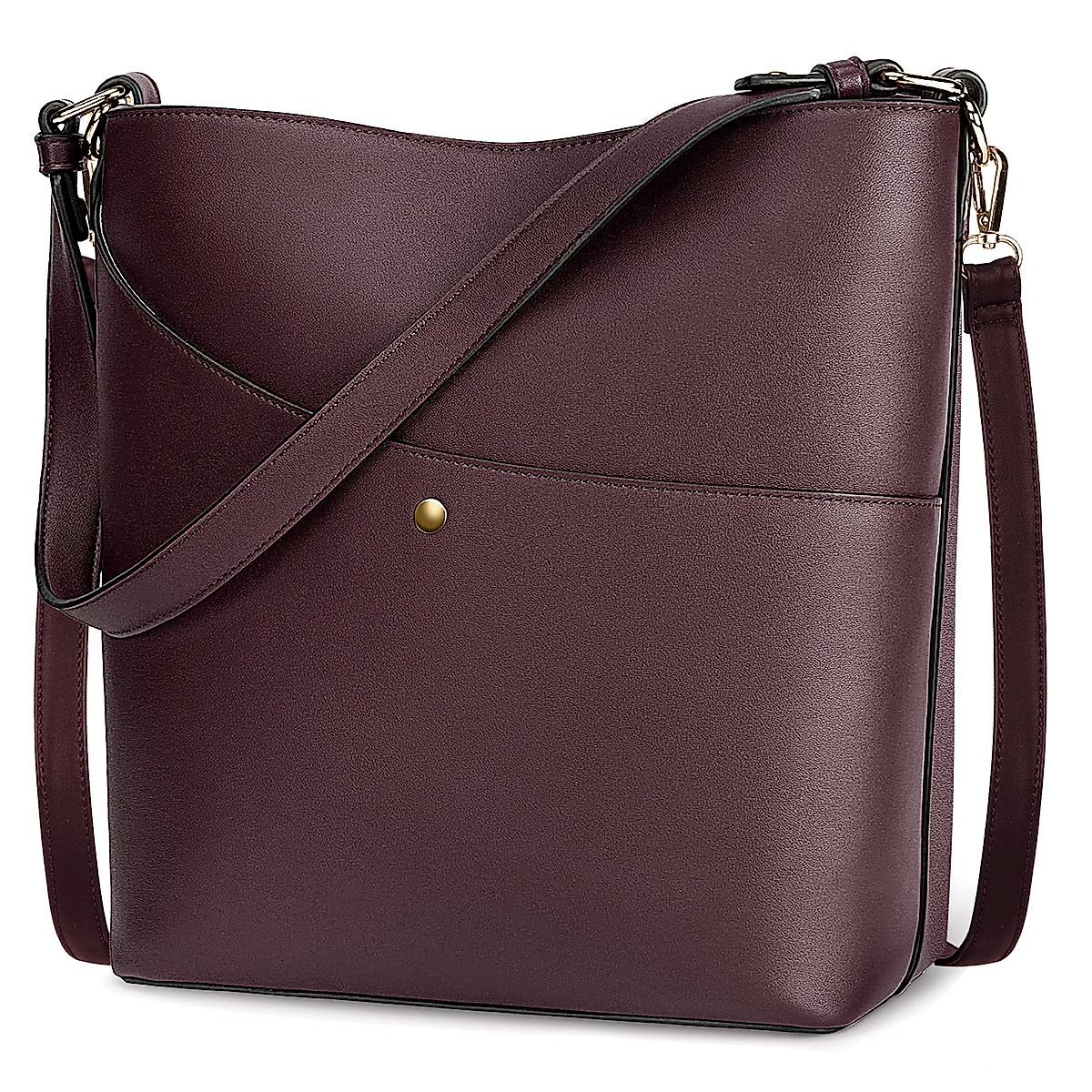 Purses for Women Large Leather Waterproof Tote Hobo Bag Fashion Crossbody Purse Bag for Women Work Travel Tote Shoulder Bucket Bag with Adjustable Strap