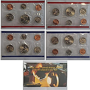 1995 United States Mint Uncirculated Coin Set (U95) in Original Government Packaging