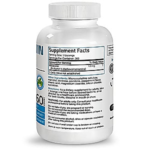 Bronson Melatonin 12mg Fast Dissolve Nighttime Sleep Aid Support & Relaxation Support, 360 Peppermint Vegetarian Lozenges