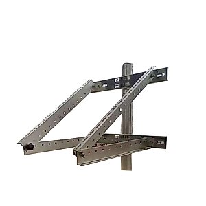 Solar Panel Mounting Bracket Pole Mounts Kit Up to 30W (Pole not Included)