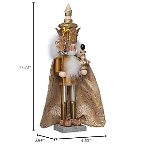 Kurt Adler 18-Inch Hollywood Gold King Nutcracker