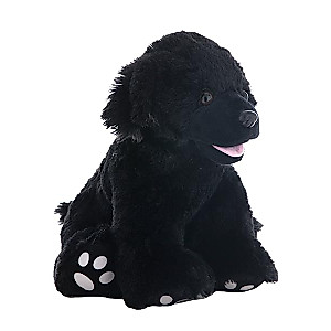 PLUSH TOYS WONDERLAND Shadow The Black Labrador 16-Inch Plush Toy – Soft & Cuddly Stuffed Animal Dog, Realistic Lab Puppy Plushie, Cute Black Lab Toy for Snuggling, Gifts for Kids & Dog Lovers