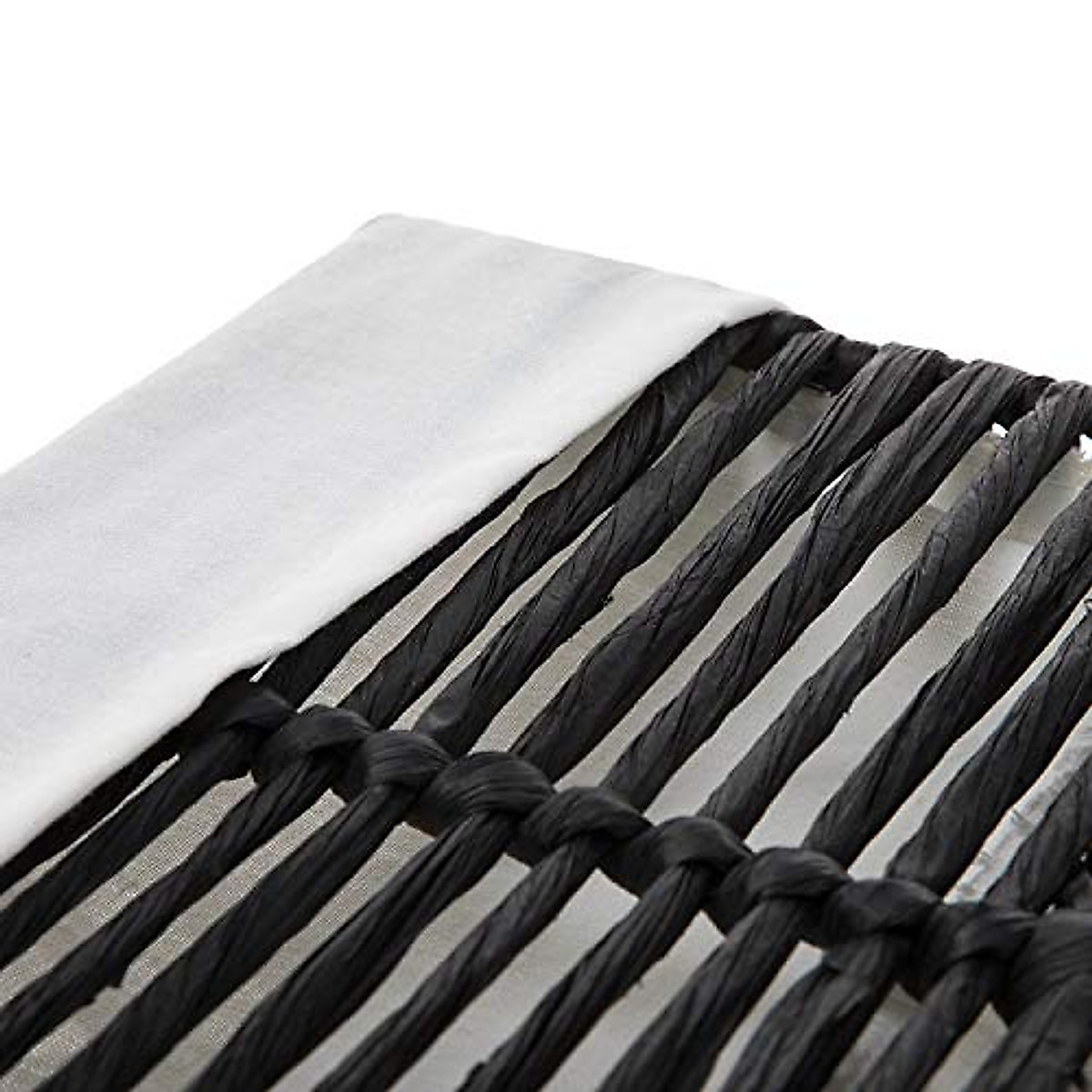 Home Zone Living Nursery Basket, 4-Pack, Black