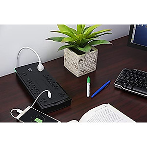 APC Surge Protector Power Strip with USB Ports, P12U2, 4320 Joule, 12 Outlet Surge Protector