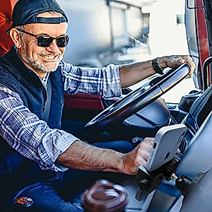 Vinkqiado Magnetic Base Phone Mount Holder, Heavy Duty Magnet Cell Phone Clamp, Attracts to Ferrous Metal Surface, Designed for Gym, Motorcycles Tank, Tractor, Toolbox, Mechanics, Truck, Forklift