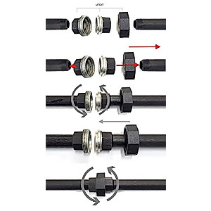 SERENITA 1 inch Heavy Duty Industrial Pipe Clothing Rack, Hanging Rod for Closet, Wall Mounted Multi Purpose (80" x 94" Double, Black)