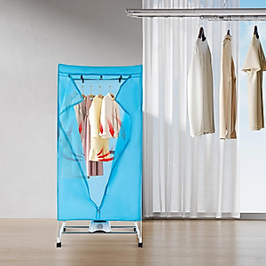 Portable Dryer, 110V 1000W Electric Clothes Dryer Machine Double Layer Stackable Clothes Drying Rack for Apartments, RV, Laundry, and More