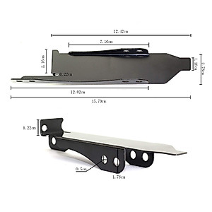 Maxmoral 1-Pack Dual Fan Mount Rack PCI Slot Bracket for Video Card DIY Support 9cm/12cm Fan Computer Radiator Holder