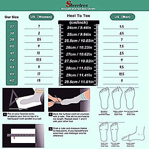 Roller Skates PU Leather High-top Roller Skates Four-Wheel Roller Skates Shiny Roller Skates with Carry Bag for Girls and Boys (Flash Wheel,US:5)