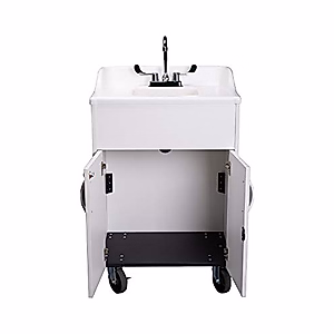 Waterworks Concession Sinks Premier Portable Handwashing Station with Hot Water - White