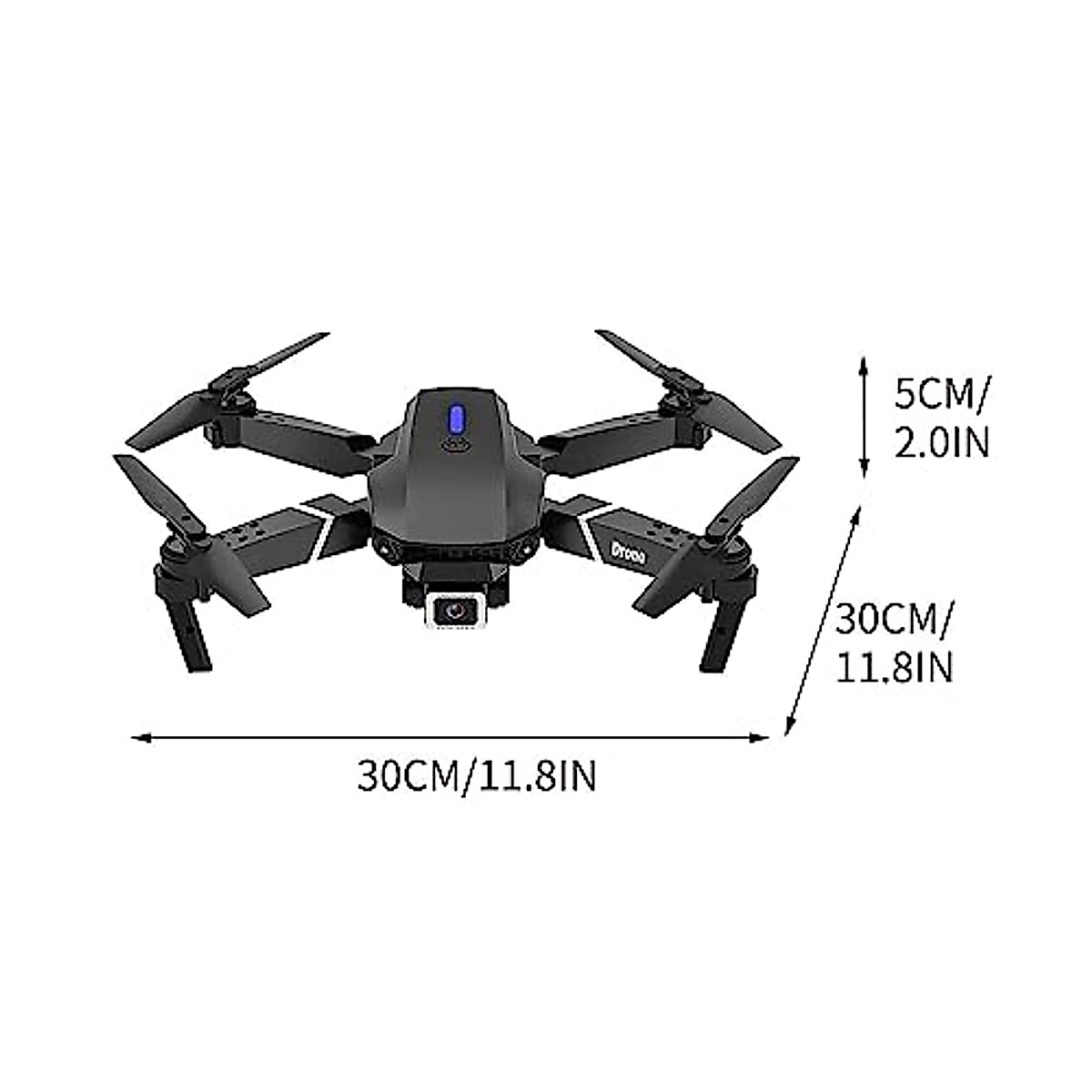 Drone Dual Camera Aerial Hd 4k Quadcopter Toy, Suitable For Adults, Folding Radio Controlled Aircraft,Follow Me, Brushless Motors, Circular Flight, Waypoint Flight, Altitude Hold, Headless Mode, (Three batteries)