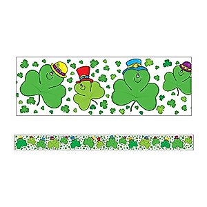 Carson Dellosa Shamrocks Straight Bulletin Board Borders