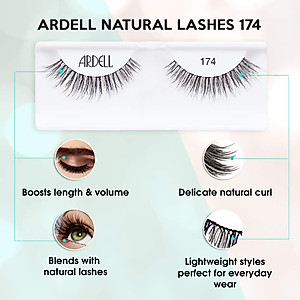Ardell Lashes Natural 174, 4 Pack