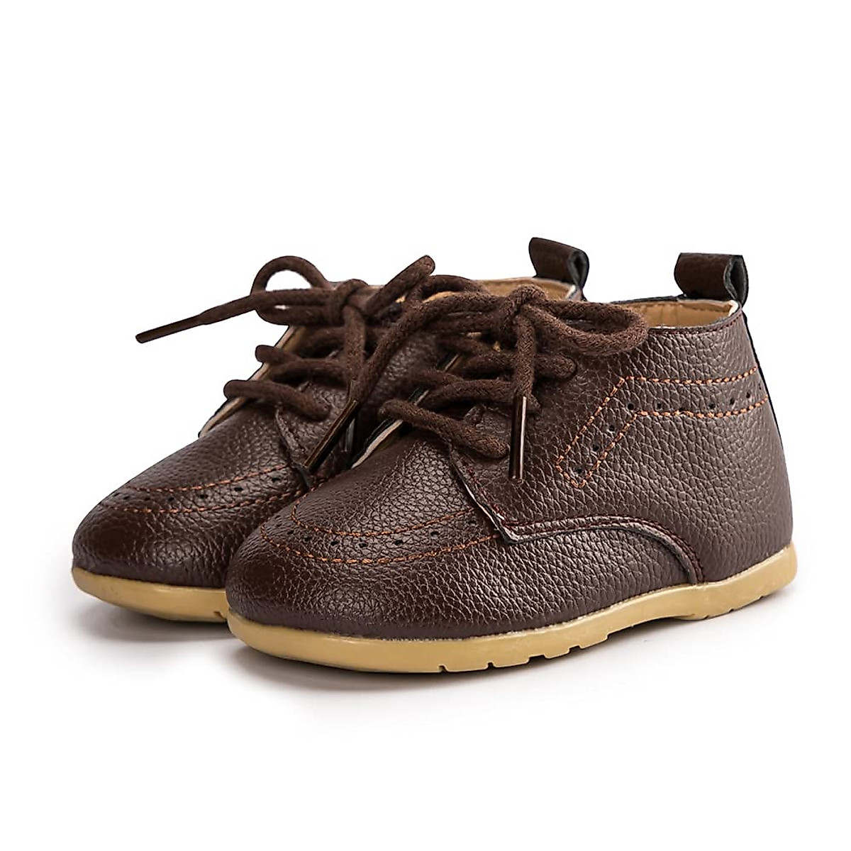 Miamooi Infant Baby Boys Girls Loafers Classic PU Leather Wedding Dress Shoes Toddler Brogue Formal Flat Lazy Crib Oxford First Walking Christening Shoe