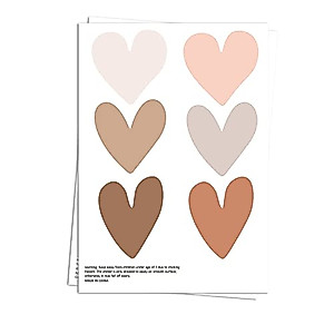 QUCHENG Boho Wall Stickers Girls Bedroom Removable Wall Decals Nursery Kids Room Decor Vinyl Murals DIY Cute Decorations 6 Sheets