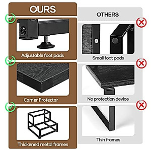 Wooden Step Stools for Adults Kids, Kitchen Step Stools, Heavy Duty 2 Step Stool, Bed Steps for High Beds for Adults, Foot Stool, Bathroom Stools, Hold Up to 500Lb