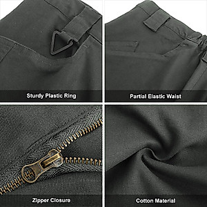 FEDTOSING Tactical Pants for Men with 9 Pockets Cotton Cargo Work Military Trousers Stretch Hiking Combat Rip-Stop Pants Green 42x30