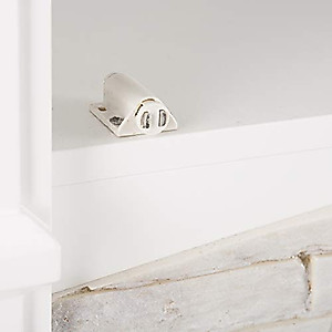 SEI Furniture Seneca Faux Stacked Stone Electric Fireplace with Hidden Media Shelf, New Crisp White