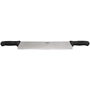 Winco KCP-15 15" Cheese Knife With Double Black Polypropylene Handles-KCP-15