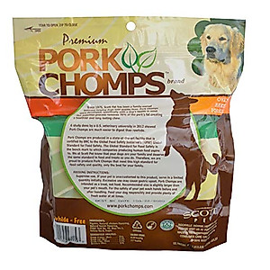 Pork Chomps Baked Pork Skin Dog Chews, 6-inch Twists, Assorted Flavors, 12 Count