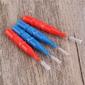 NUOLUX 2.5mm Interdental Brush Cleaners,Toothpick Between Teeth Brush Kit，50 Pack