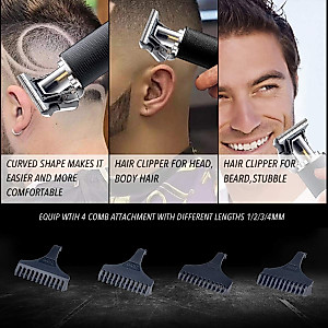 Clippers,Shavers and Trimmer for Men,Sharp Blade -0mm Zero Gapped Trimmer,Hair and Beard Trimmers for Goatee,Barber Clippers Trimmer, Hair Clippers and Trimmer Rechargeable,Carving,Lightweight