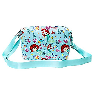 Disney Bag, Cross Body, Rectangle, The Little Mermaid Ariel Under the Sea Band Poses Collage, Vegan Leather