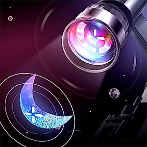Astronomy Telescope for Kids Adults Beginners,50mm Aperture Astronomical Telescope Refractor Tripod Finder for Camping And Stargazing,Observe Moon and Planet in The Wild, Best Telescope Gift (Silver)
