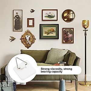 20 Pieces Invisible Adhesive Plate Hanger Vertical Plate Holders for The Wall Hooks Decorative Plates Wall Holders for Display 1.25 Inch