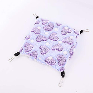 balacoo Pet Small Animal Hanging Hammock Bunk Bed for Ferret Hamster Parrot Rat Guinea Pig Mice Chinchilla Flying Squirrel Sleep Nap Sack Cage Swinging Bed Hideout