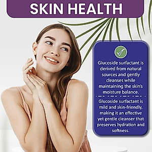 Dr Joe Lab Lauryl Glucoside Natural Surfactant - Surfactants for Soap Making, Lauryl Glucoside, DIY Shower Gel, Skin Care, Body and Face Wash, Plant Derived, Natural - 16 Oz