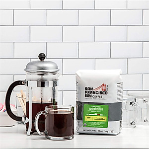 San Francisco Bay Ground Coffee - Organic Rainforest Blend (28oz Bag), Medium Dark Roast