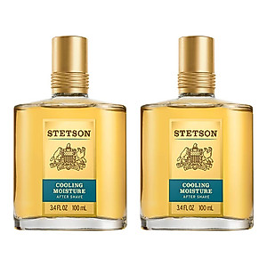 Stetson Cool Moisture Aftershave 3.4 Fluid Ounce, 2 Count