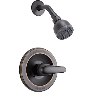 Peerless Single-Handle Shower Faucet Trim Kit with Single-Spray Touch-Clean Shower Head, Oil-Rubbed Bronze PTT188740-OB (Valve Not Included)