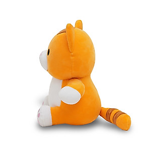 Avocatt Orange Cat Plush Toy - 10 Inches Plushie Stuffed Animal - Hug and Cuddle with Squishy Soft Fabric and Stuffing - Cute Cat Gift for Boys and Girls