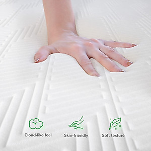 Novilla Full Mattress, 10 Inch Gel Memory Foam Mattress Full Size for Cool Night Sleep & Pressure Relief, Medium Firm with Breathable Bamboo Cover, Mattress in a Box, Lullaby