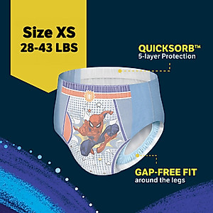 Goodnites Boys' Nighttime Bedwetting Underwear, Size Extra Small (28-43 lbs), 15 Ct, Packaging May Vary