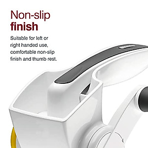 Zyliss Classic Cheese Grater - Handheld Rotary Cheese Grater - Hard Cheese, Vegetable, Nut Grater - Steel Crank Kitchen Shredder for Right- and Left-Handed Cooks - White, 6.5"