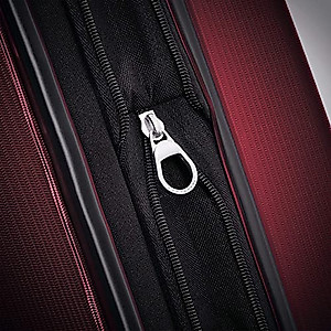 Samsonite Winfield 3 DLX Hardside Expandable Luggage with Spinners, Burgundy, Checked-Large 28-Inch