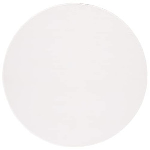 SAFAVIEH Faux Rabbit Fur Collection Area Rug - 6' Round, Off White, Solid Design, Non-Shedding Machine Washable & Slip Resistant Ideal for High Traffic Areas in Living Room, Bedroom (FRF500A)