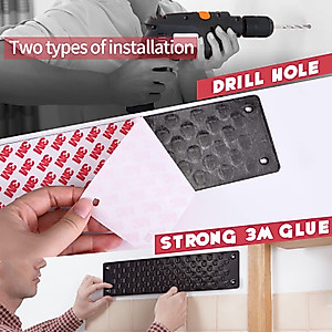 Diketone Magnetic Knife Holder for Wall 2 Pack Self-adhesive Knife Magnetic Strip for Blackstone Grills Kitchen Powerful Magnetic Pull Force Knife Rack for Weber Grills