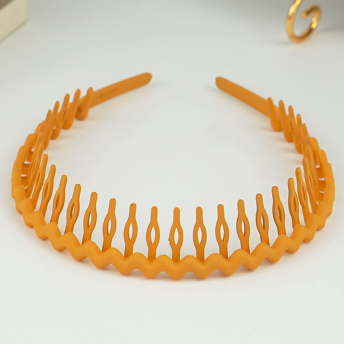 Xiaocao8 5 PCS Non Slip Teeth Headband Candy Color Plastic Girls Headbands for Kids Fashion Girl Hair Accessories (Candy Color 1)