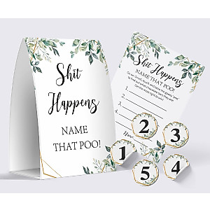 Shit Happens Name That Poo - Dirty Diaper game, Baby Shower Games Guess The Sweet Name That Poo/sh004A