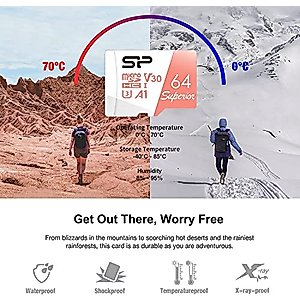 Silicon Power 256GB Micro SD Card U3 Nintendo-Switch Compatible, SDXC microsdxc High Speed MicroSD Memory Card with Adapter