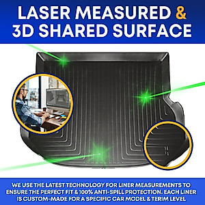 Premium Cargo Liner for Lexus NX200t NX300 NX300h 2015-2021 - Custom Fit Car Trunk Mat - All-Season Black Cargo Mat - 3D Shaped Laser Measured Trunk Liners for Lexus NX200t NX300 NX300h