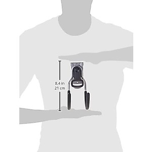 Rubbermaid FastTrack Utility Hook, Garage Organization Wall Hanger, Tool Hanger, Wall Mount and Heavy Duty Tool Hanger, Black