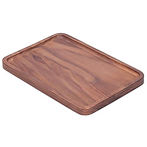 Wooden Cutting Board, Super Thick Walnut Cutting Board Set Square Decorative Fruit Tray Wooden, for Kitchen Vegetables and Fruits(25 * 17 * 1.5)
