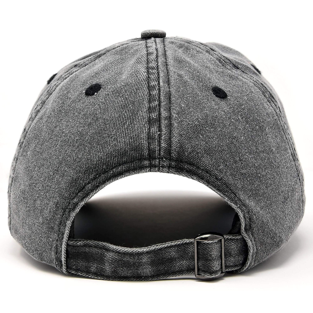 DALIX Number 1 Grandma Hat Gift Washed Cotton Baseball Cap in Washed Denim Black