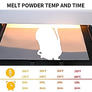 DTF Powder White Digital Transfer Hot Melt Adhesive 500g / 17.6oz, DTG Pretreat Powder DTF DTG Printer Direct Print on All Fabric Include T Shirt Jeans Cotton Textile etc